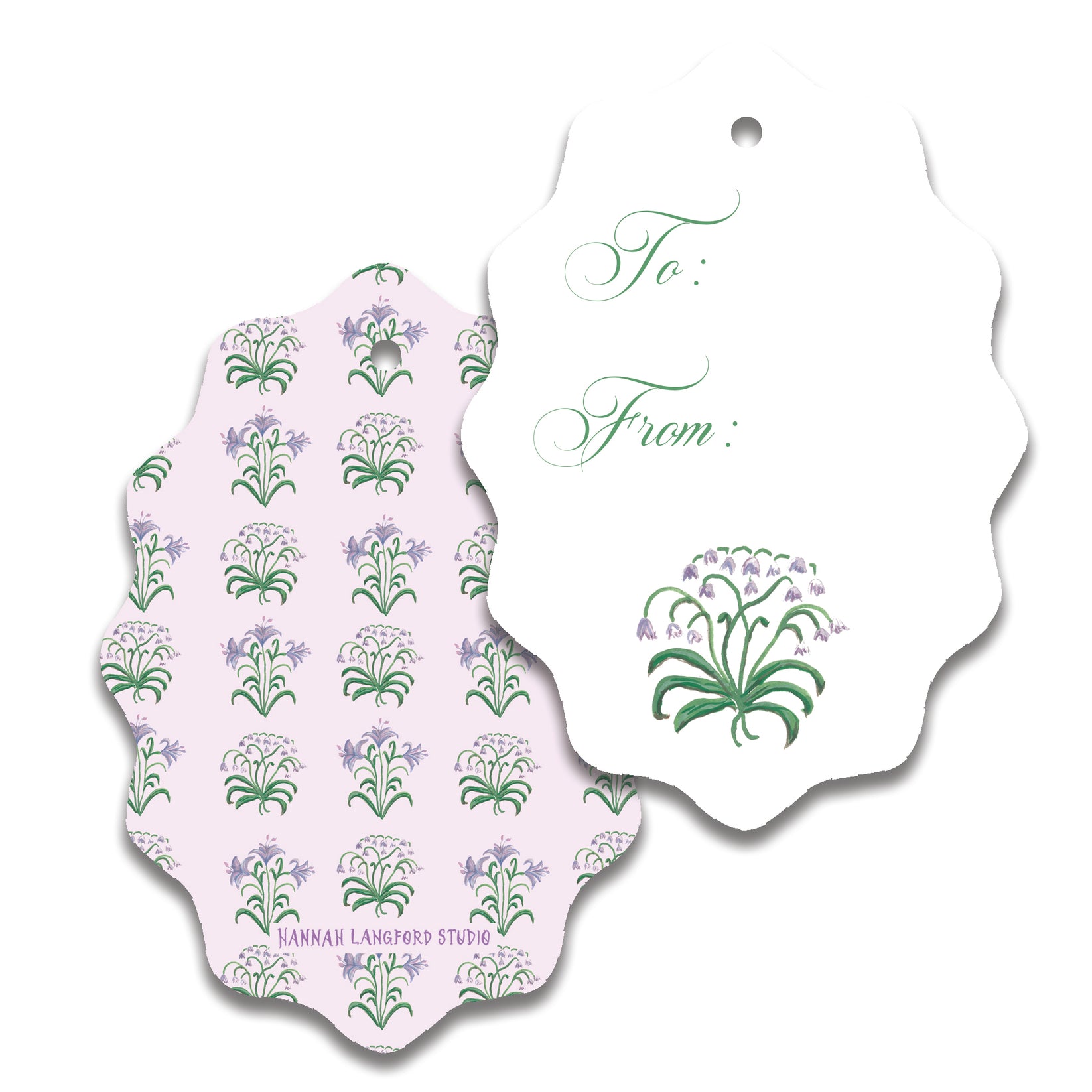 Lavender Lily Gift Tag – Hannah Langford Studio