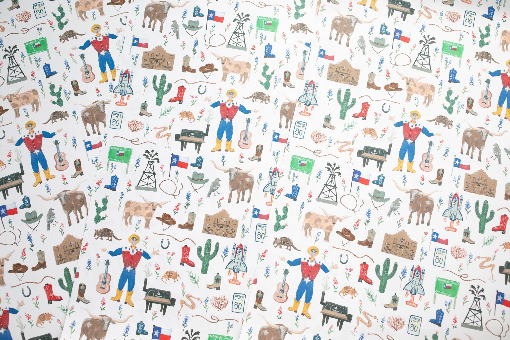 Texas Gift Wrap – Hannah Langford Studio